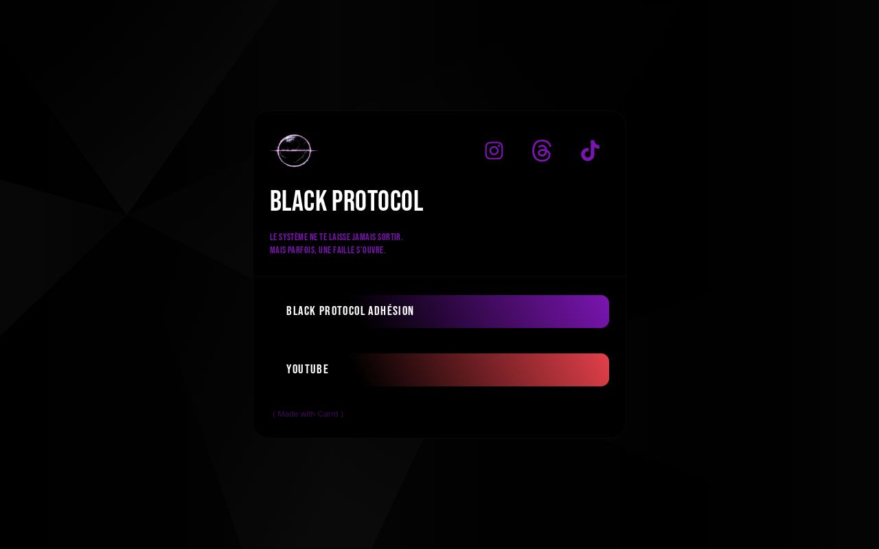 BLACK PROTOCOL